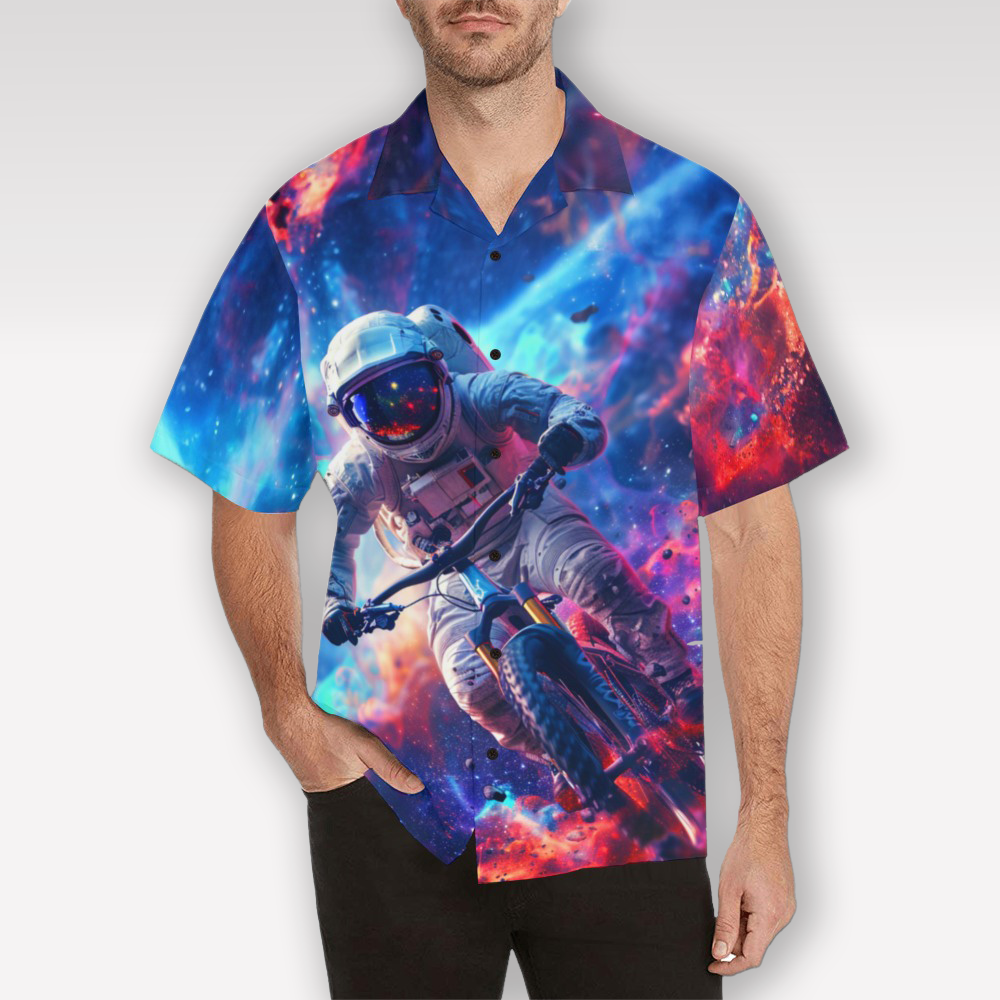Astro-Ride Men's Party Shirt | Vibrant Unique MTB Apparel – Bike Party ...